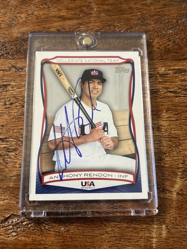 Anthony Rendon IP Signed Topps USA Baseball Card Psa Dna Coa ...