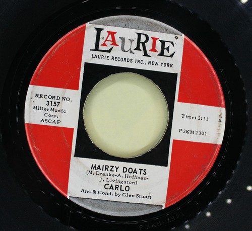 CARLO Doo Wop 45rpm Mairzy Doats b/w Little Orphan Girl HEAR | eBay