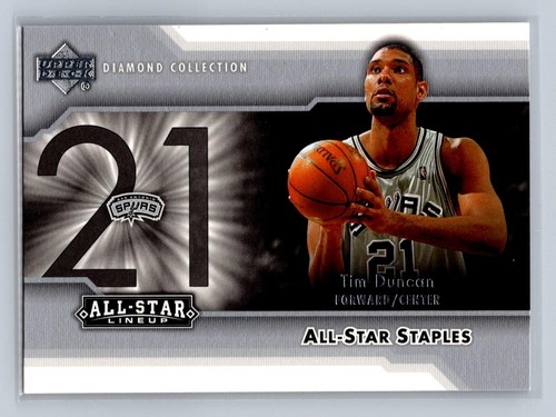 2004-05 Upper Deck All-Star Lineup #ST-TD Tim Duncan All-Star Staples ...
