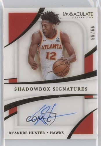 2020-21 Panini Immaculate Shadowbox Signatures /99 De'Andre Hunter #SHS ...
