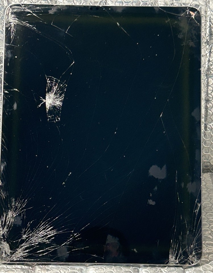 iPad Pro 12.9” 3rd Gen 64GB WiFi – Cracked Screen, Bent Frame, TOUCH ...