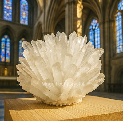 2lb+ Natural Clear Quartz Crystal Geode Cluster Decor Art Manifestation ...