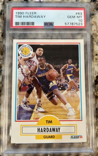 1990-91 Fleer #63 Tim Hardaway RC Rookie Card PSA 10 Fresh Slab! | eBay