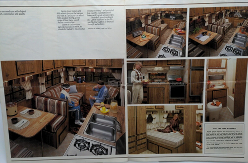 SKYLINE LAYTON TRAVEL TRAILERS 1983 Product Brochure Catalog ...