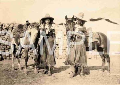Old West RODEO COWGIRLS vintage 8 x 10 photo 1930 | eBay
