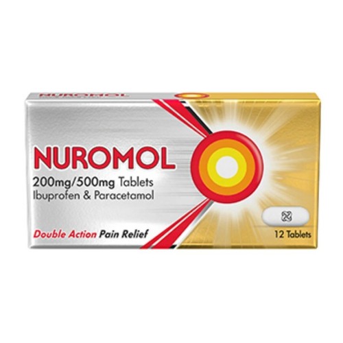 Nuromol 200mg/500mg - Ibuprofen/Paracetamol - 12 Tablets - | eBay