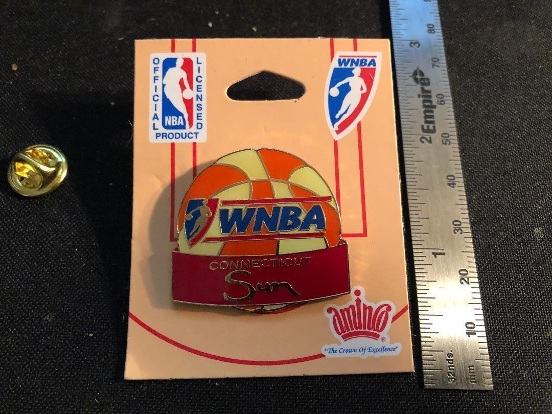 NEW - Connecticut Sun Pin - WNBA Licensed - Butterfly Pin Back - NOS ...