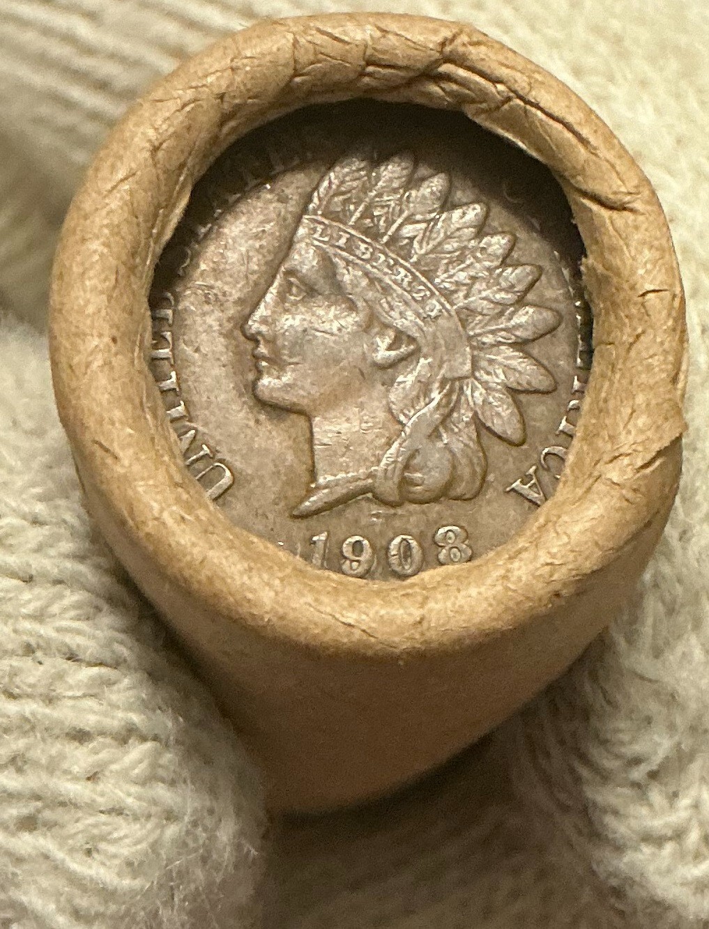 Unsearched Old Estate Wheat Penny Roll Indian Head Vintage Cents Silver ...