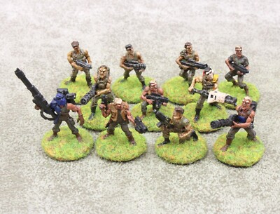 28mm Pulp Sci Fi metal ADVENTURERS / MERCENARIES x11 Well Painted 26911 ...