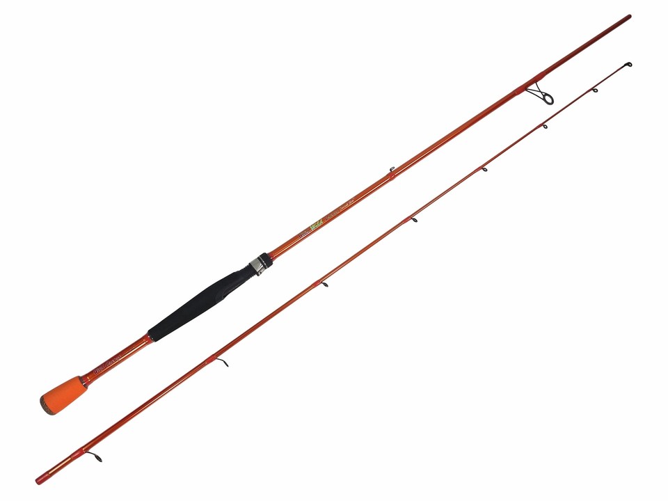 COLLAPSIBLE Carrot Stix SPINNING Wild Orange Fishing Rod 6- 7' Ultra ...
