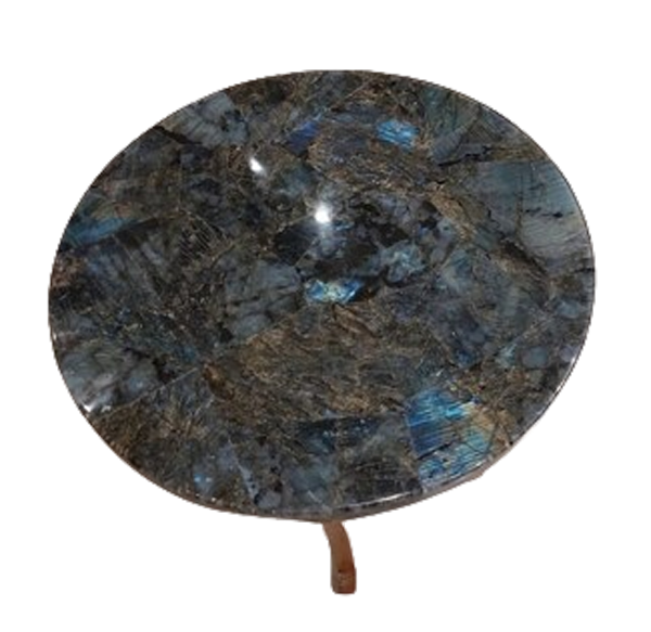 Labradorite Stone Table Top, Crystal Coffee Table, Center Table ...