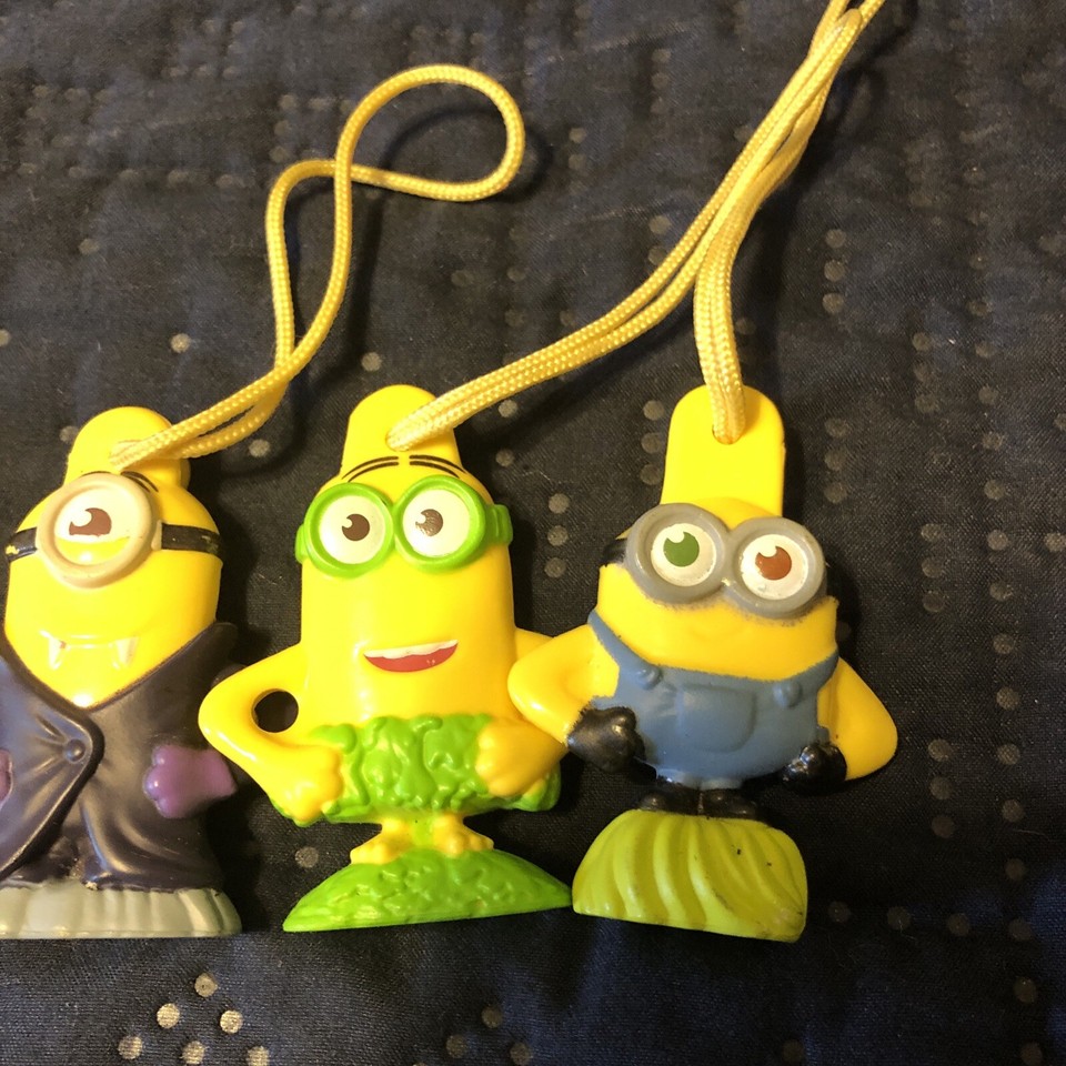 5 Despicable Me Minion Hanging Toy General Mills Cereal Ornaments Lot ...