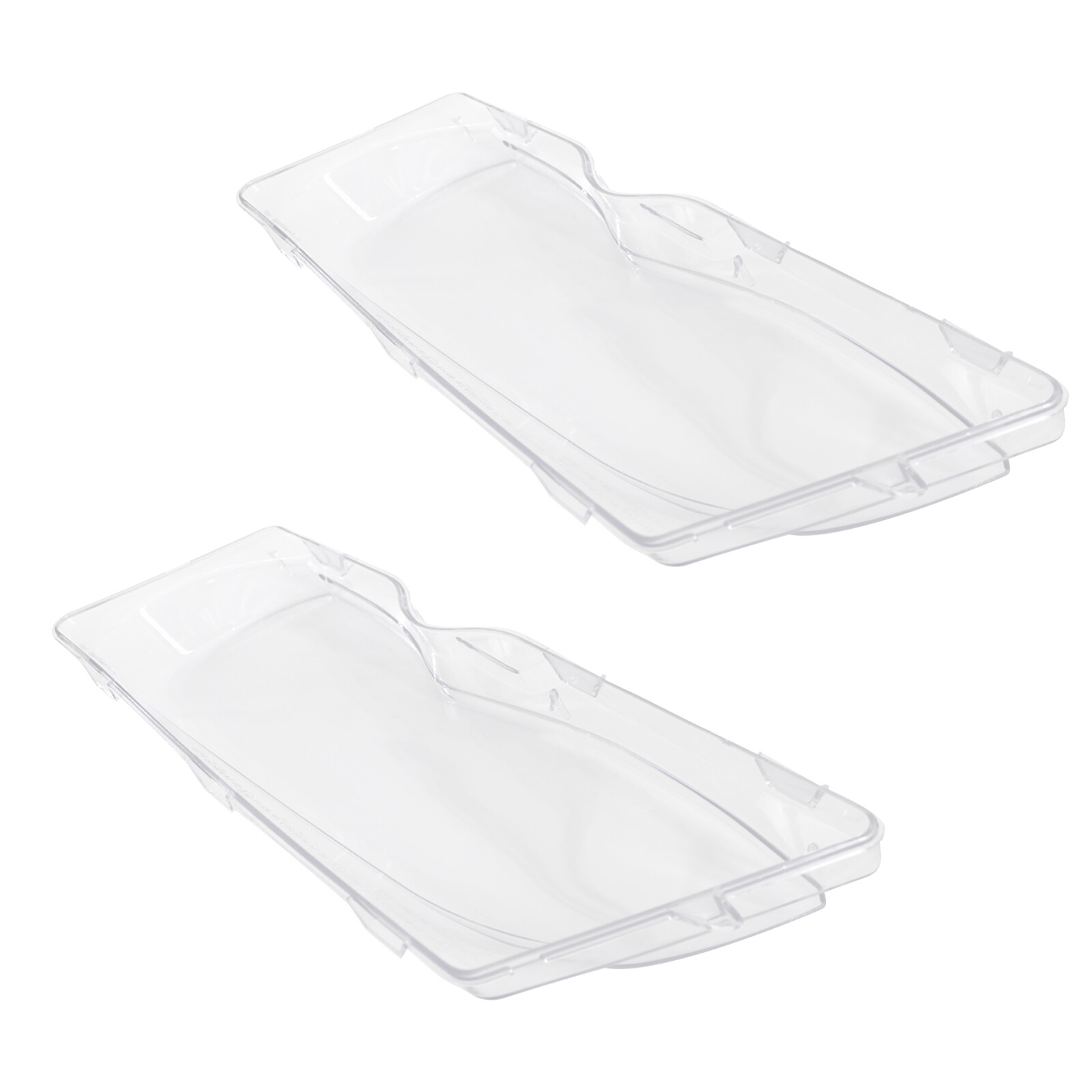 2Pcs Plastic Headlight Lens Decor Cover Lampshade For BMW 3 Series E46 ...