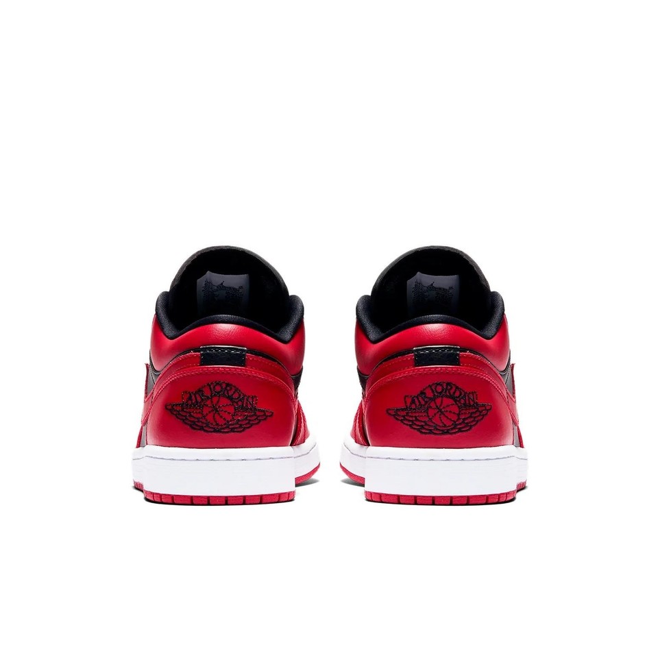 Nike Air Jordan 1 Low Reverse Bred Men's 553558-606 & GS 553560-606 New ...