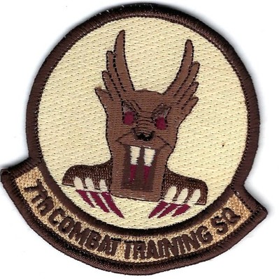 PATCH USAF 7TH COMBAT TRAINING SQ CTS DES HOLLOMAN AFB FS-26A | eBay