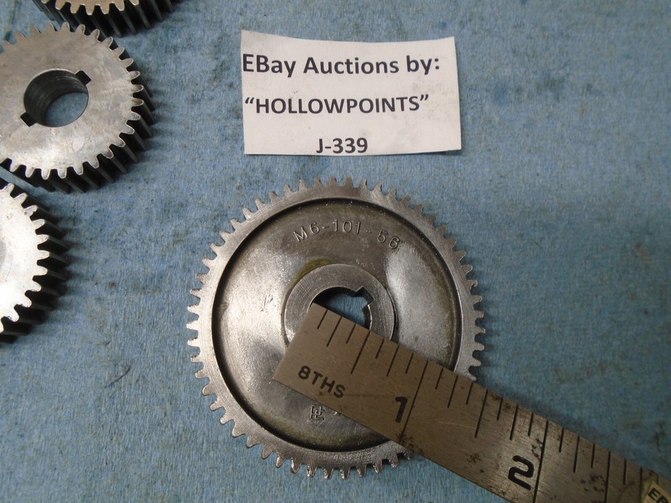 Craftsman Atlas 6" Metal Lathe Change Gears Set From 101 Model .500 ...