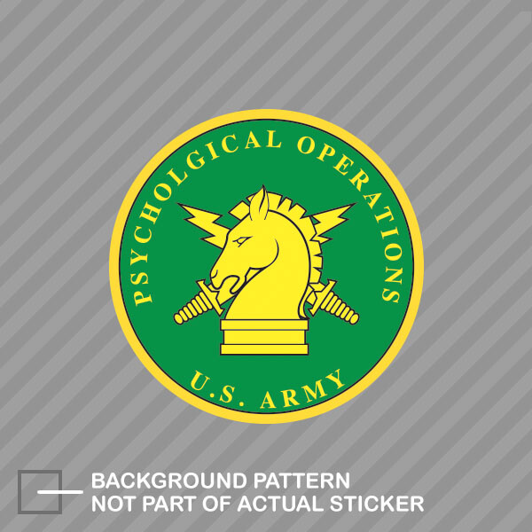 Round US Army Psychological Operations Seal Sticker Decal Vinyl psyops ...
