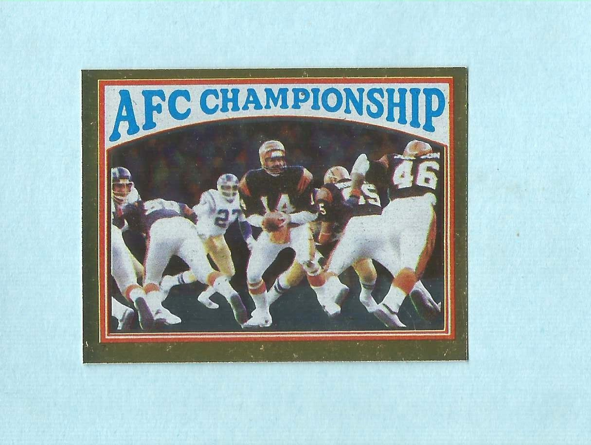 1982 Topps Football Sticker AFC Championship #7 LA Rams Cincinnati ...