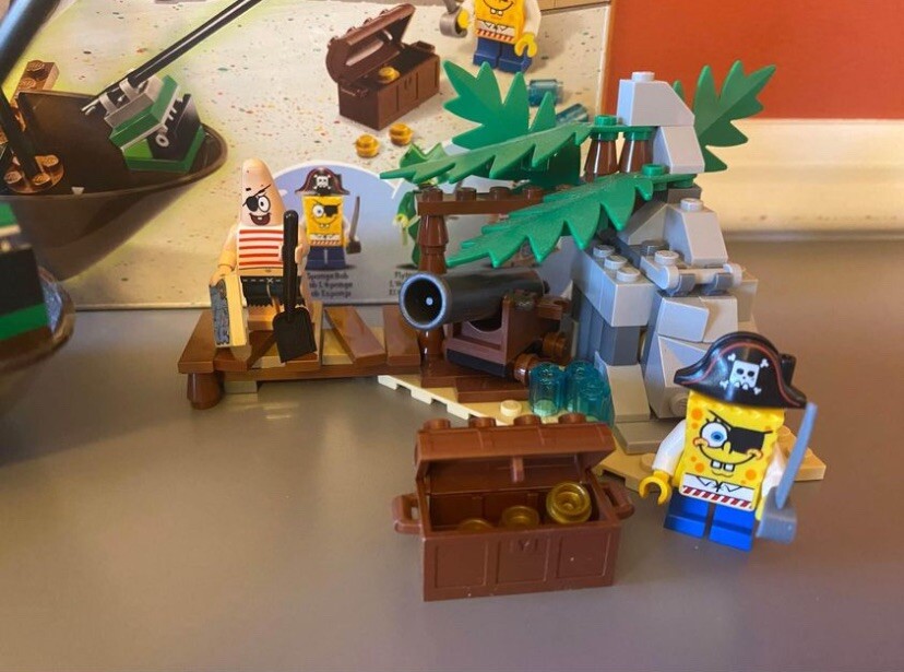 LEGO 3817 Spongebob Squarepants The Flying Dutchman Pirate Ship 100% ...