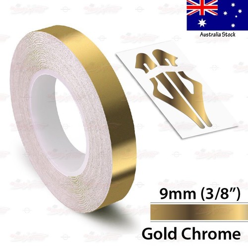 3/8" Roll Vinyl Pinstriping Pin Stripe Line Tape Decal Sticker 9mm GOLD ...