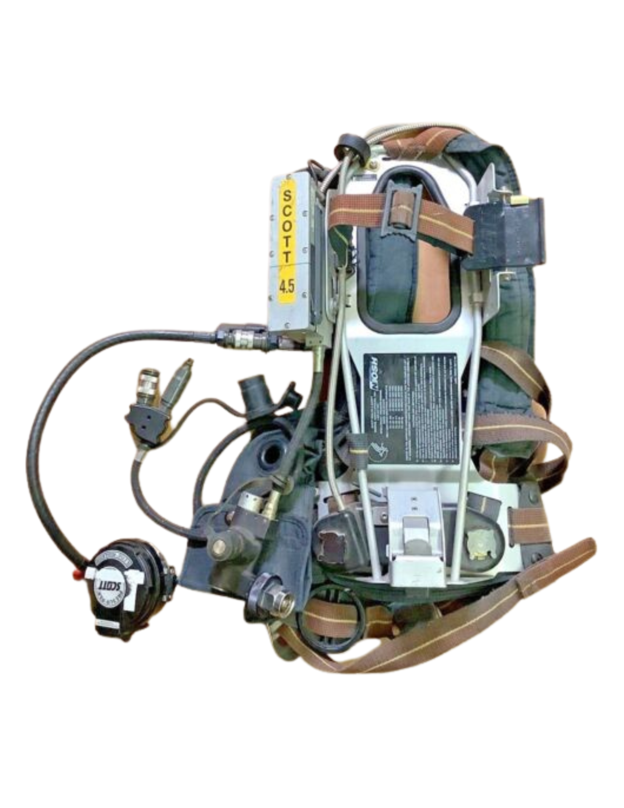 Scott 4.5 SCBA Harness with PresurPak, EZ Flo Regulator & Air Supply ...