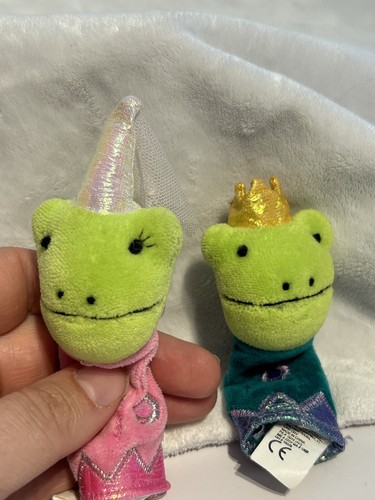 The Manhattan Toy Company Frog Prince Princess Finger Puppets 1999 ...