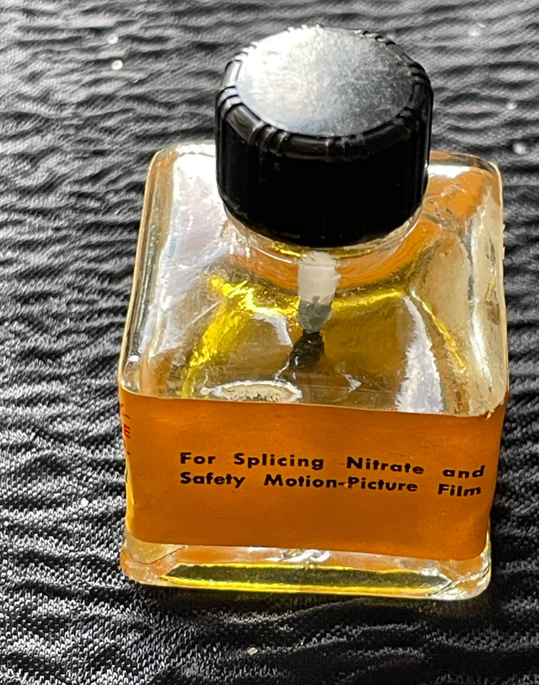 Kodak Film Cement Bottle 1/2 oz Fluid Ounce Oil Splicing Liquid 1930 ...