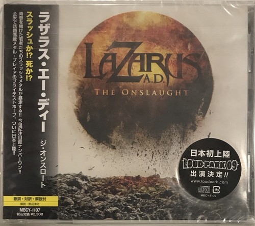 Lazarus A.D. – The Onslaught CD 2009 Metal Blade – MBCY-1107 [Japan w ...