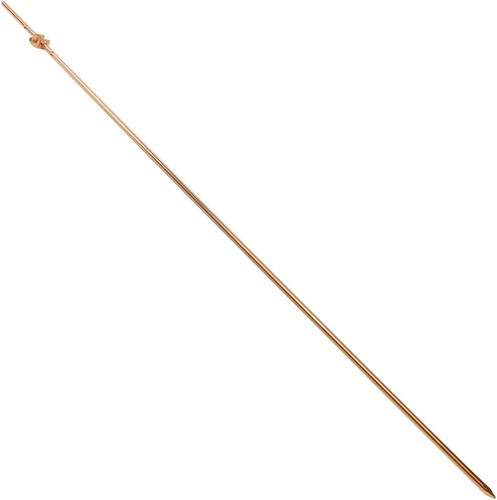 Skywalker - 4ft Ground Rod with Attached Wire Clamp | Copper Grounding ...