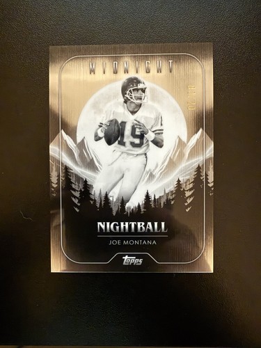 Joe Montana - 2024 Topps Midnight NFL Football NightBall Equinox 03/20 ...