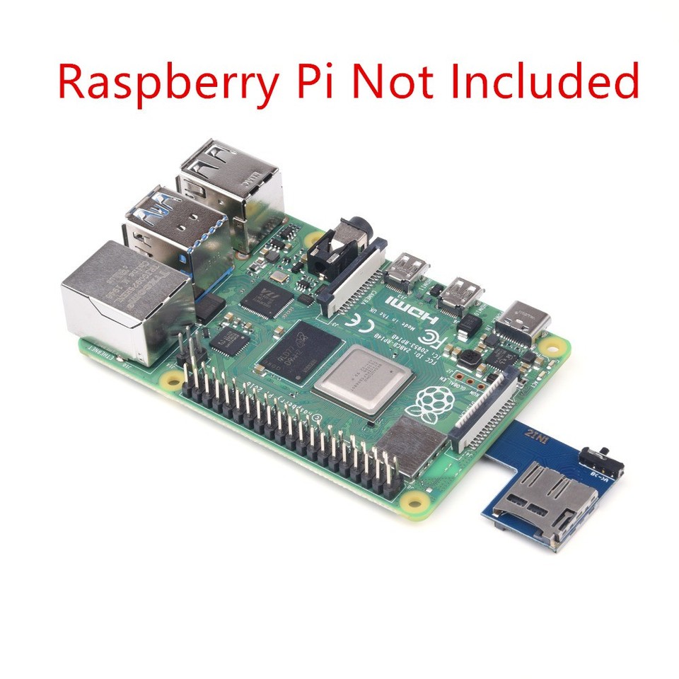 Dual System&Slot TF Card Adapter Module Board For Raspberry Pi 4B/3B ...