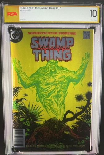 2025 DC Saga Of Swamp Thing #37 Foil Variant, 1st App. Constantine, PSA ...