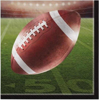 Go Fight Win Tailgate Football Sports Theme Party Bulk Paper Beverage ...