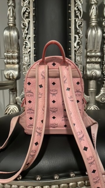 MCM pink designer leather, medium book bag, good condition | eBay