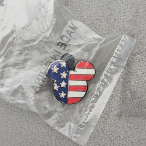 Disney Mickey Mouse Ears US Flag Small Lapel Pin NEW and UNCOMMON | eBay