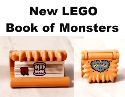 New LEGO Monster Book Furry Monster Teeth Printed Page Fur Four Eyes ...