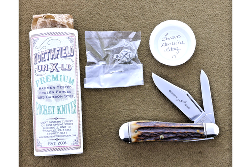 GEC, Northfield, 561210 Dogleg Jack knife. Genuine Stag | eBay