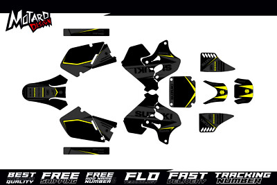 Suzuki RM 125 250 1996 1997 1998 Graphics kit Motocross MX Decals ...