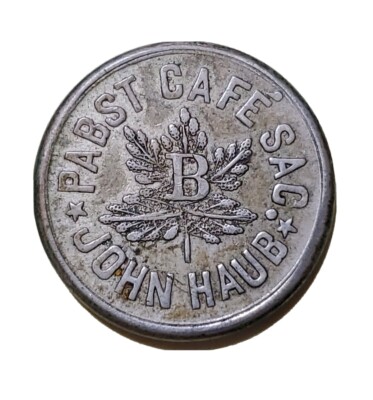 Sacramento, CA Trade Token: Pabst Cafe Sac. GF 5¢ In Trade TC-289170 | eBay