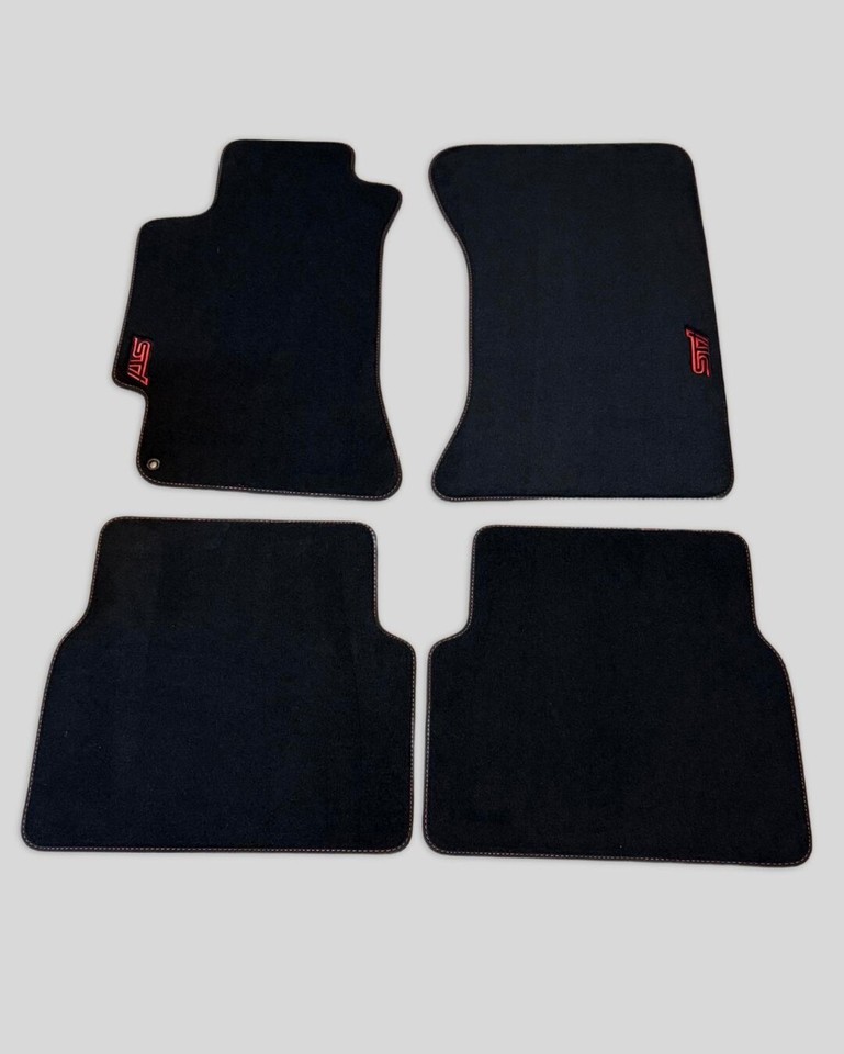 Subaru Impreza WRX STI Floor Mats Caprets Black fabric Impreza GD 2002 ...