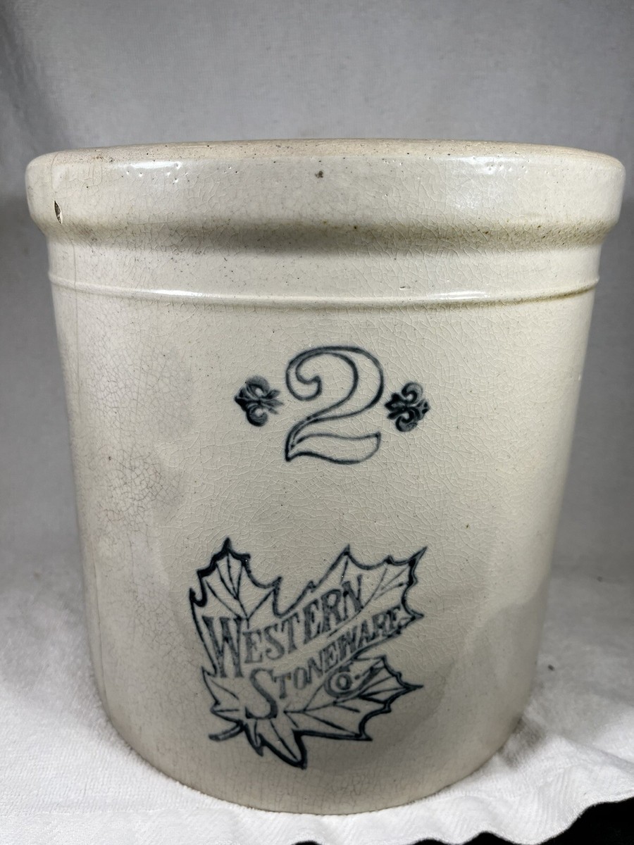 Western Stoneware 2 Gallon Crock 10 Gallon Western Stoneware Crock
