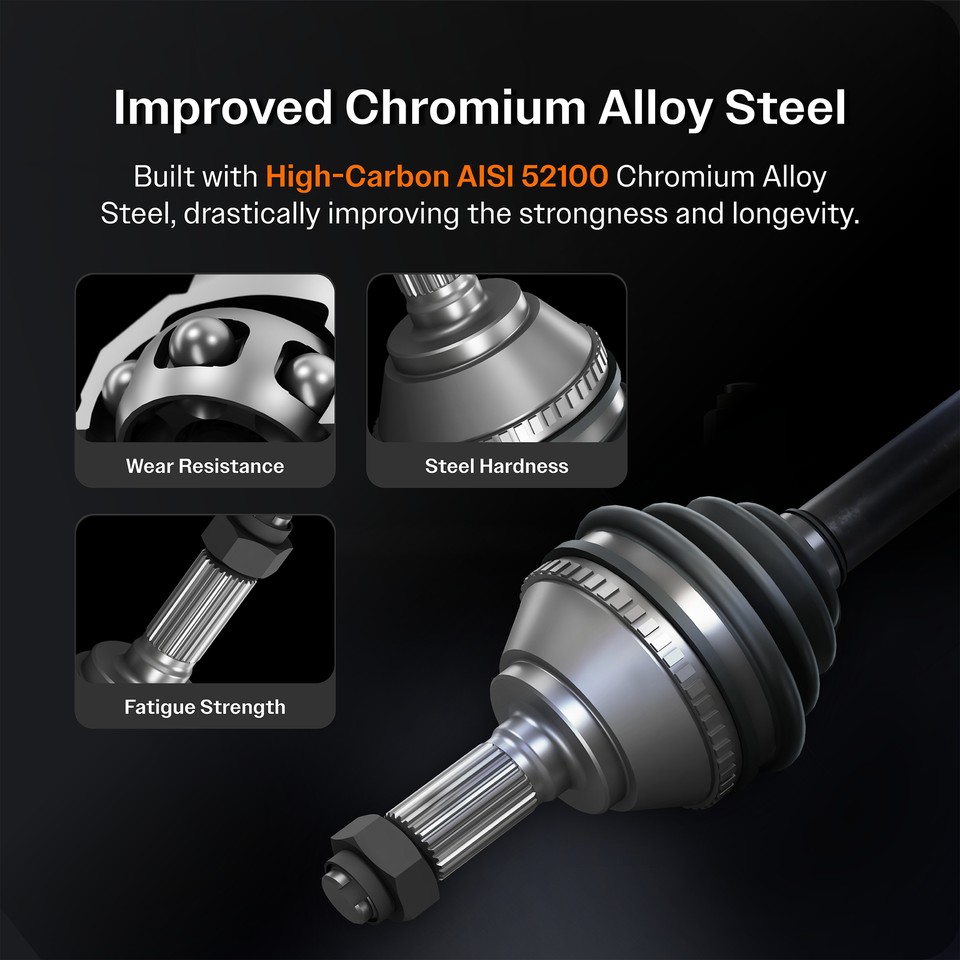 CV Axle Drive And Bearing Front Kit For 2015 Audi A8 Quattro AWD OEM ...