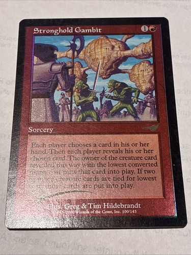 Stronghold Gambit Nemesis Vintage FOIL NM MTG Magic The Gathering Rare ...