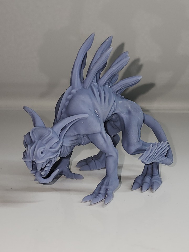 3D Printed Resin CHUPACABRA Mini Figurine Bust Statue Myth Folklore ...