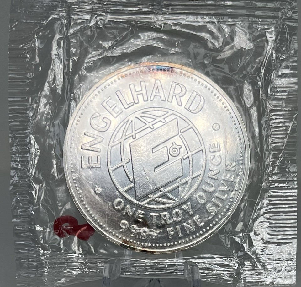 1982 Engelhard Prospector - 1 Troy oz .999 Silver Round - Beautiful ...