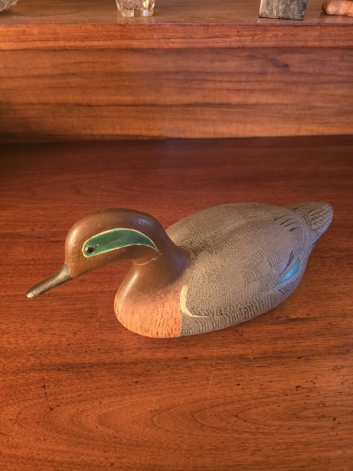 Vintage Greenwing Teal Wilfred Bush? - (Unknown) Duck Decoy Pekin Illinois River | eBay
