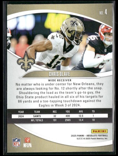 2025 Panini Absolute - Isiah Pacheco #92 Purple (MEM) for sale online ...