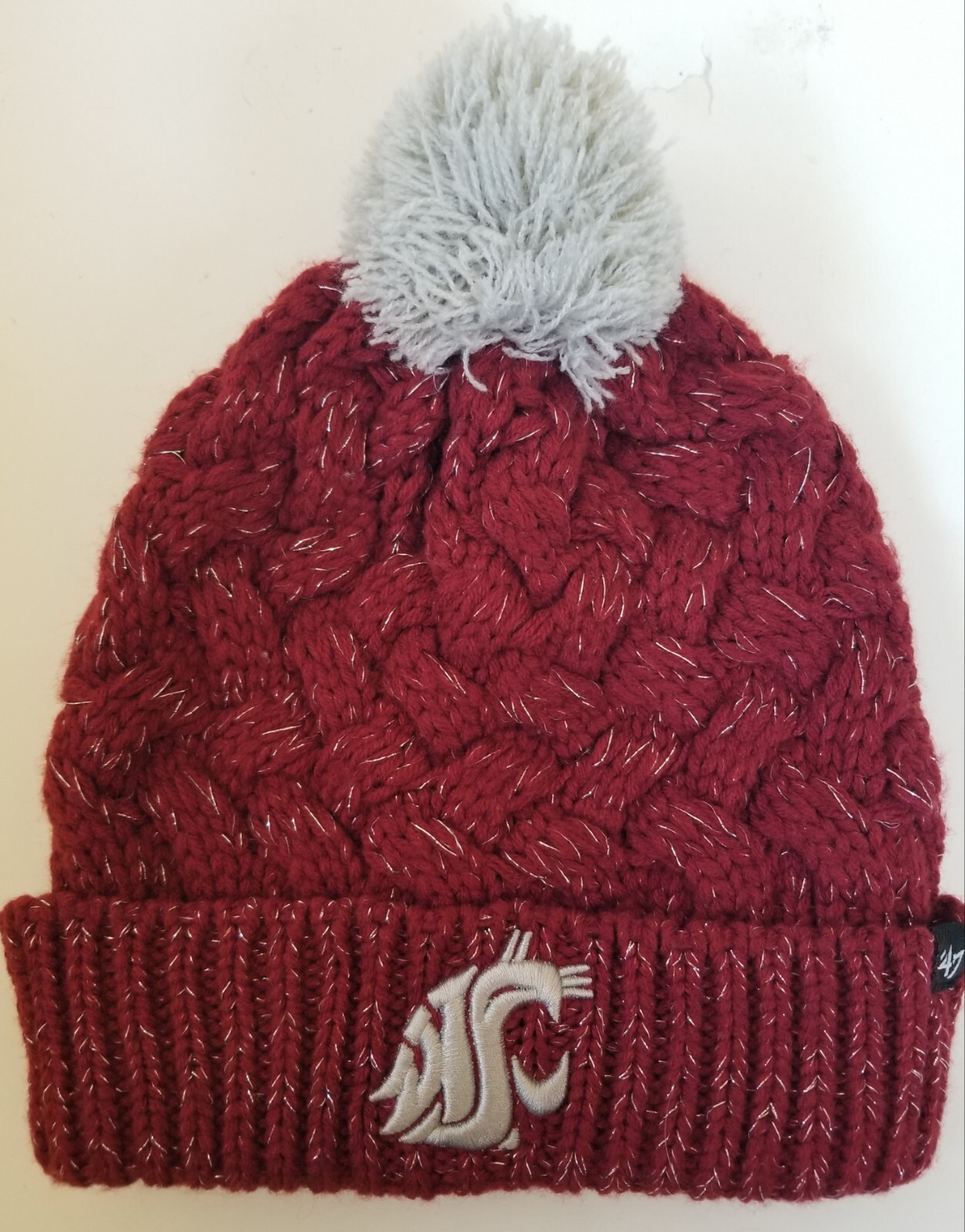 '47 Brand Washington State COUGARS Women's Burgandy & Grey Stocking Cap ...