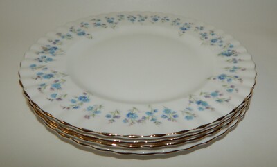 Set of 4 Royal Albert Memory Lane Bone China 8" Salad Side Plates ...