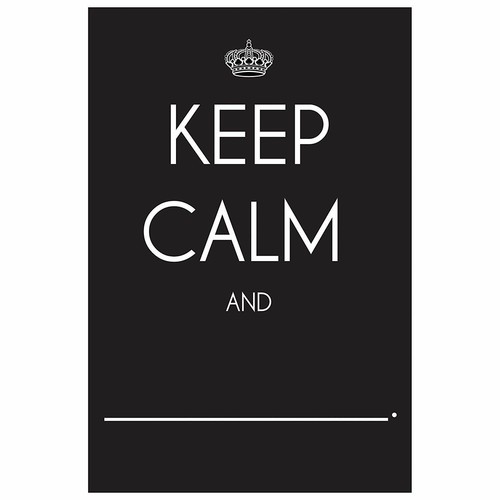 Wallies Peel and Stick Keep Calm And…Chalkboard Wall Decal, 12-inch x ...